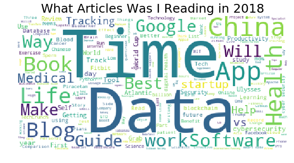 My Year in Book Reading: 2018 - Mark Koester